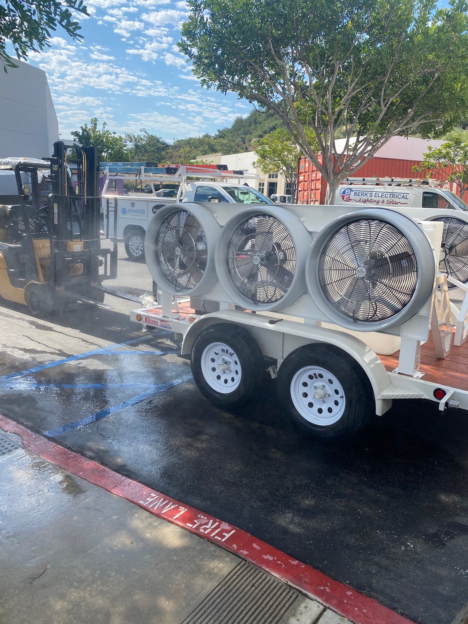 Misting trailer | Mobile 6 Self-Contained Cooling Trailer